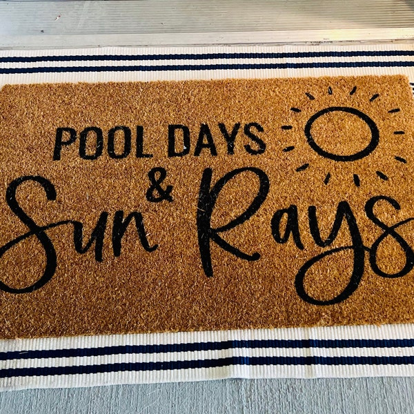 Pool Days and Sun Rays | Outdoor Summer Gift | Pool Decor | Swimming ...