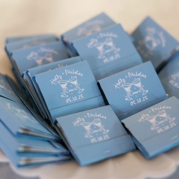 Tropical Palm Tree Matchbox - Wedding Favor Matches, Wedding Decor ...