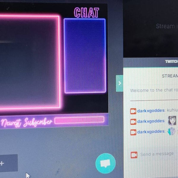 Black Webcam Frame Overlay, Webcam Border, Custom Twitch Streamlabs OBS ...