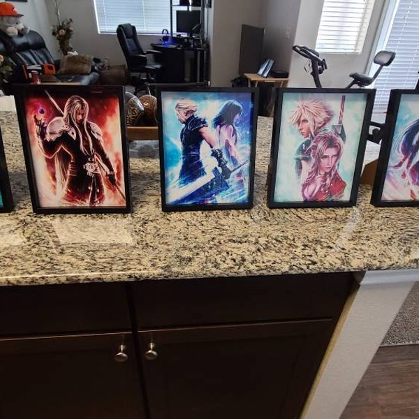 Cloud and Aerith Final Fantasy VII Remake - Limited Edition Fine Art ...