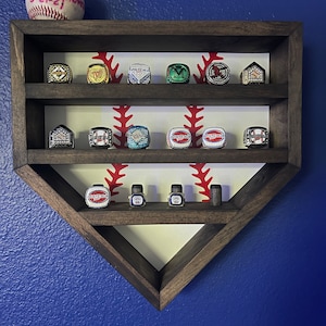 Softball Ring and Ribbon/medal Display SB2 - Etsy