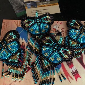 Beaded Barrette With a Hummingbird Pattern - Etsy