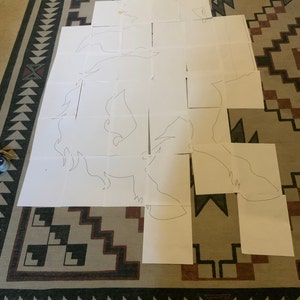 8ft Headless Horseman Template When Made. Printable Trace and Cut ...