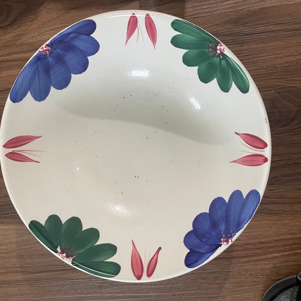 Vernon Ware Kilns Mayflower Round 13" 7/8" Platter Chop/serving Plate ...