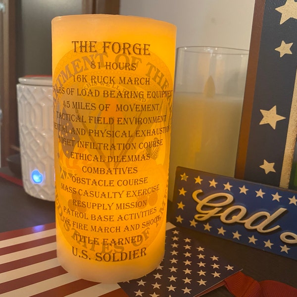 Army Forge Customizable Graduation Candle Celebrate the Journey to ...