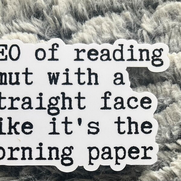 Spilled Ink Drip Writer Quote Waterproof Vinyl Sticker | Gifts for ...