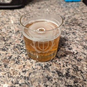 Mario Mushroom Glass Nintendo Mario Inspired Whiskey Glass - Etsy