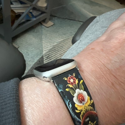 Rosemaling Wall Clock Scandinavian Norwegian Rosemaled Swedish Telemark ...