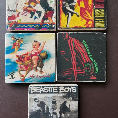 Album Cover Coasters, Handmade, Custom, Music Lover Gift, Musicians ...