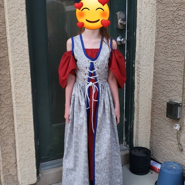 PDF Size SMALL Medieval Over-gown 621 New Rabbit & Hat Sewing Pattern ...