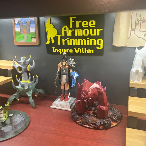 Free Armour Trimming Meme Sign Old School Runescape OSRS Inspired Fan ...