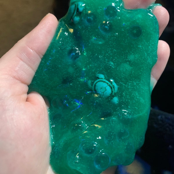 Fishbowl Slime, Save the Turtles, Scented Slime, Clear W/turtle Charms ...