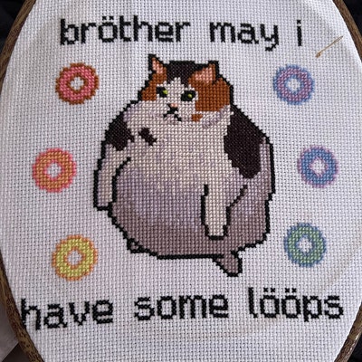 Brother May I Have Some Loops Cat Meme Funny, Modern, Subversive Cross ...