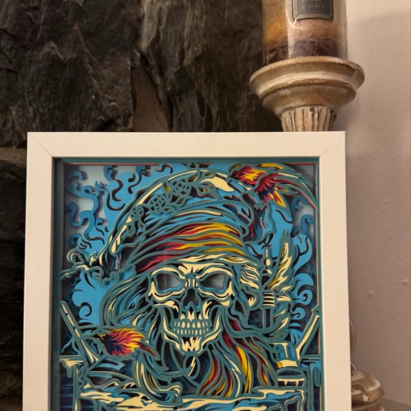 Pirate Multilayer. SVG. 3D Decor. CNC . Cricut Construction. Layered ...