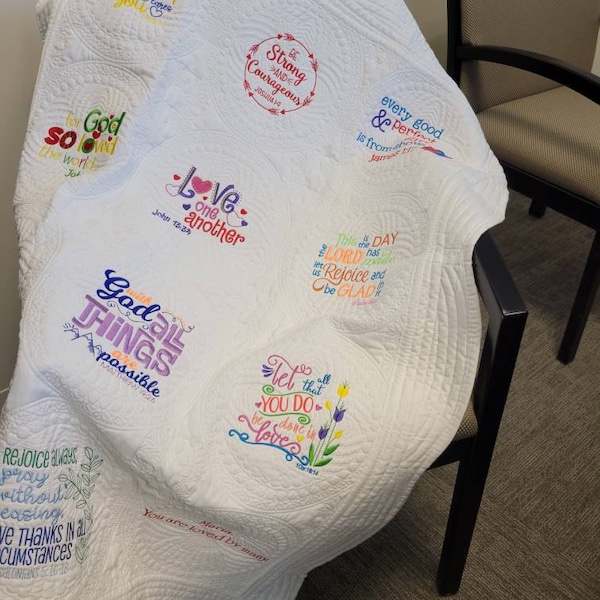 Lap Size Prayer Blanket - Etsy