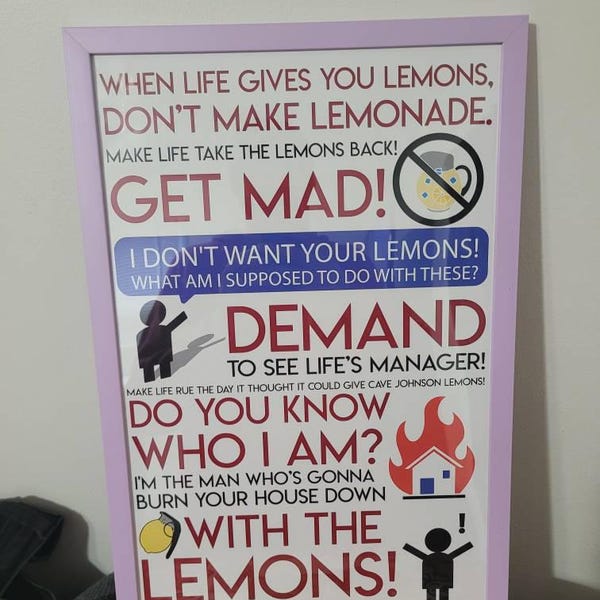 Cave Johnson Lemon Rant - Portal - Aperture Science Print 11" X 17" - Etsy