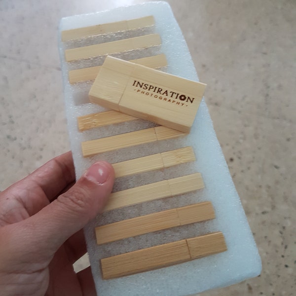 Set of 10 Wooden Bamboo 4GB/8GB/16GB, Usb Flash, Custom Usb Box ...