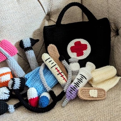 Doctor Kit Crochet PATTERN ONLY PDF Download Knotmonsters Amigurumi How ...