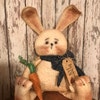 Primitive Bunny Pattern, E-PATTERN, Digital PDF, Cloth Doll Pattern ...