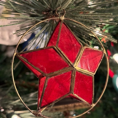 Mini Parol Capiz Star Ornaments - Etsy