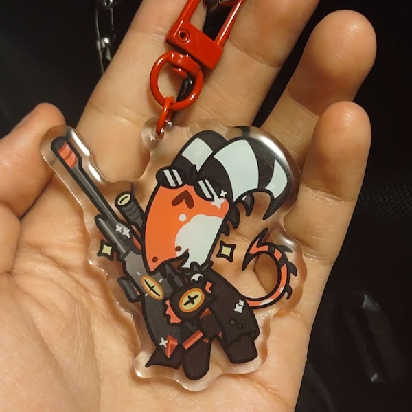 Helluva Boss Inspired Keychain | 2.3" Charms Ft. Blitzo & Stolas ...