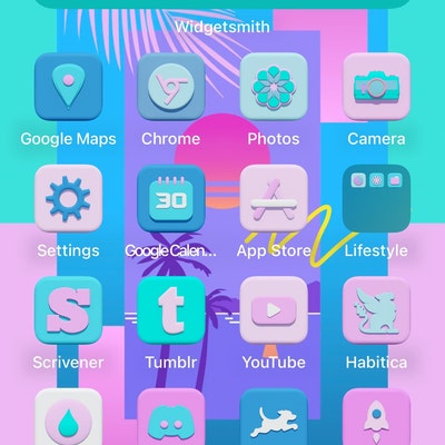 AMETAL Theme App Icon Set, Custom Icons for iPhone and Android Home ...