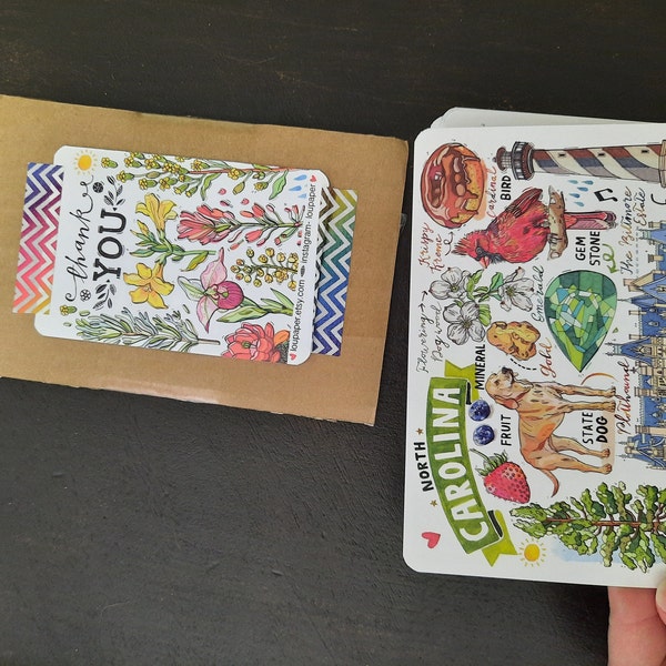 North Carolina State Postcard. - Etsy