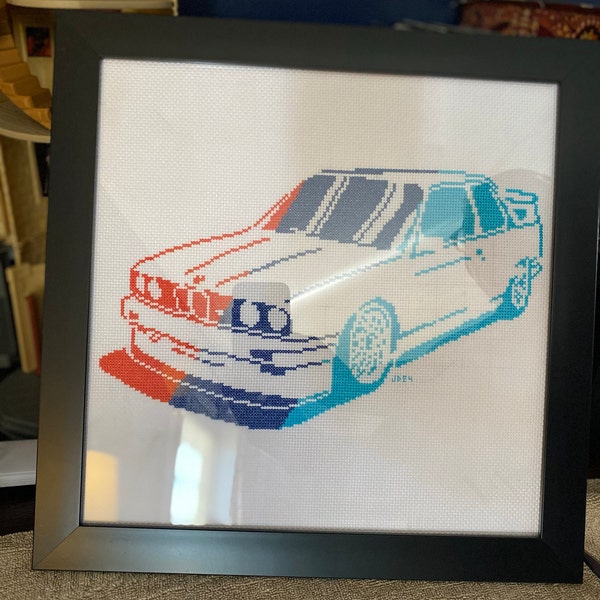 Sport Car Cross Stitch Pattern,ross Stitch, European Car Cross Stitch ...