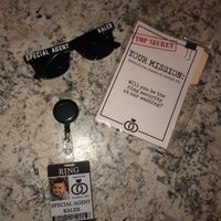 Ring Security ID Badge Set With Sunglasses Wedding Ring Bearer ...