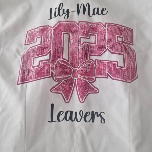 School Leaver Shirt,girls Bow Leavers Shirt,school Leavers Hoodie,girly ...