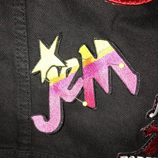 3.8" Truly Outrageous Jem and the Holograms Logo Iron on Patch ...