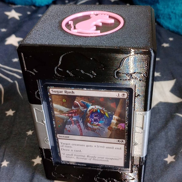 MTG EDH Commander Deck Box W/ Toploader Slot for Stanley Tool Box ...