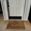 Custom Horse Farm Welcome Mat, Personalized Show Jumping Doormat ...