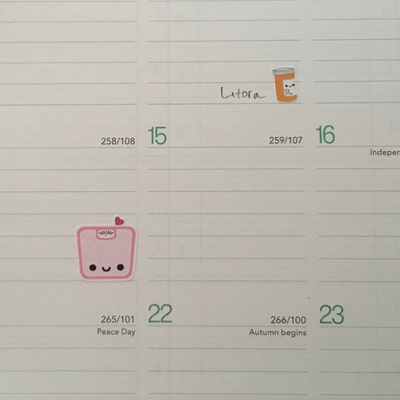 MINI Happy Medicine Prescription Reminder Kawaii Stickers Personal ...