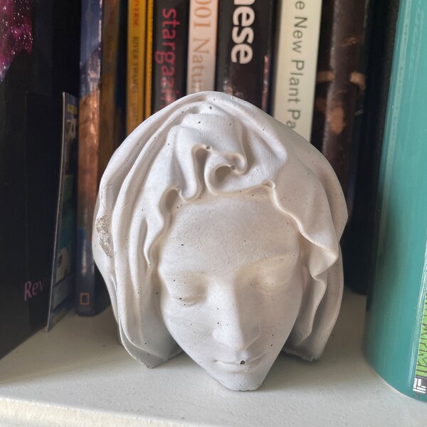 Lady in the Veil (pot) Face Pot, Container, Flower Pot, Bust, Sculpture ...