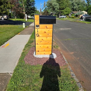 Modern Mailbox With Post, Custom Mailbox, Mailbox Personalizado, Design ...