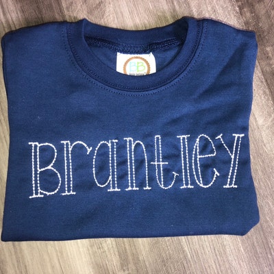 The Benjamin Bean Stitch Embroidery Font - Etsy