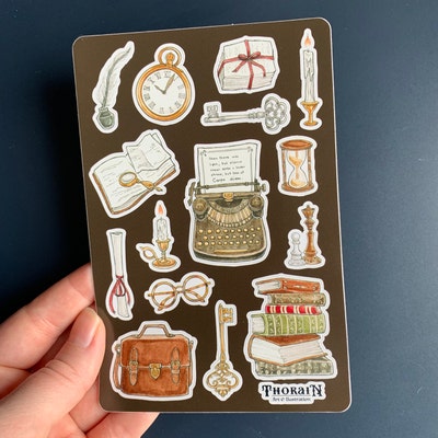 Dark Academia Sticker Sheet Dark Academia Journal Sticker Set Antique ...