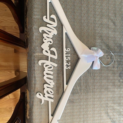 Personalized Hanger Custom Hanger Name Hanger Wedding - Etsy