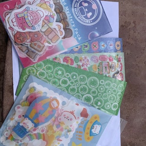 Cute Stickers, Clear Kawaii Stickers, Bunnies & Bears, Outline Stickers ...