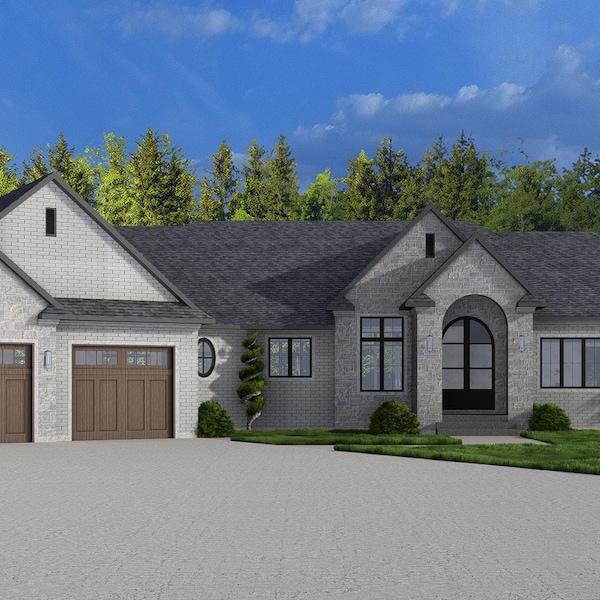 4 Color Options Full Exterior House Consultation, Exterior Color ...