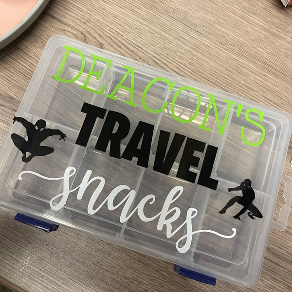 Custom Lunch Box Label, Snack Box Vinyl Decal, Personalised Lunch Box ...