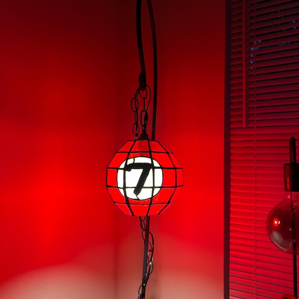 Stained Glass Lamp, Handmade Barbed Wire Lamp Shade, Plug in Ready ...