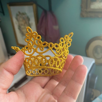 FSL Tatting 3D Crown 5x7 Hoop Machine Embroidery Design - Etsy