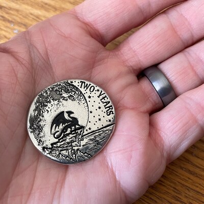 30 Days Sober, 60 Days, 90 Days Sobriety Token, Sobriety Coin ...