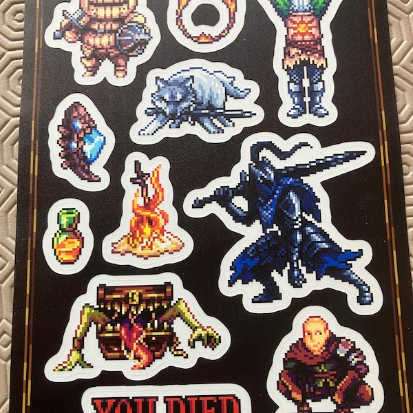 Mouthwashing Pixel Art Sticker Sheet With Anya Daisuke Swansea Jimmy ...