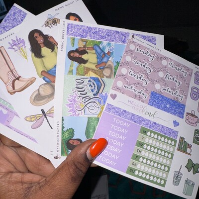 Hippity Hoppity Planner Sticker Kit Diverse Options Offered Easter ...