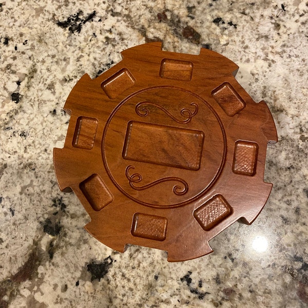 Domino Mexican Train HUB With Train Pockets 8 Positions Dominoes Game ...