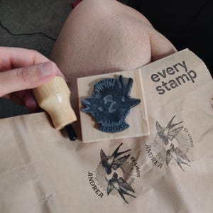 Evil Eye With Triple Moon Symbols Rubber Stamp Esoteric Three Moons ...