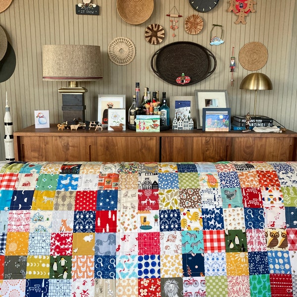 Handmade Linen & Cotton Patchwork Project Bag sunflower and French Lavender Sachet - Etsy